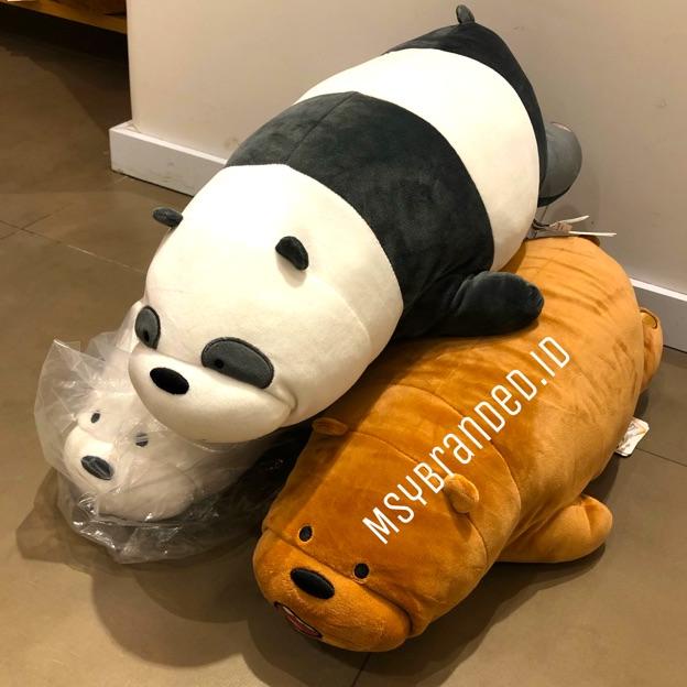 Jual BONEKA MINISO WE BARE BEARS / We Bare Bears lying plush toy 54cm ...