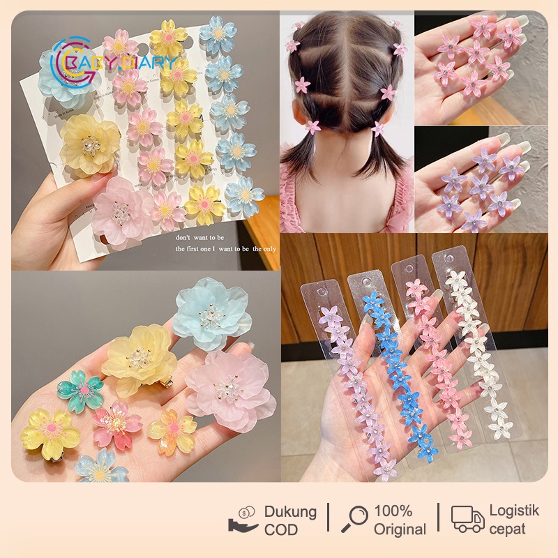 Jual [COD] Aksesoris rambut anak / jepit rambut bunga kecil yang ...