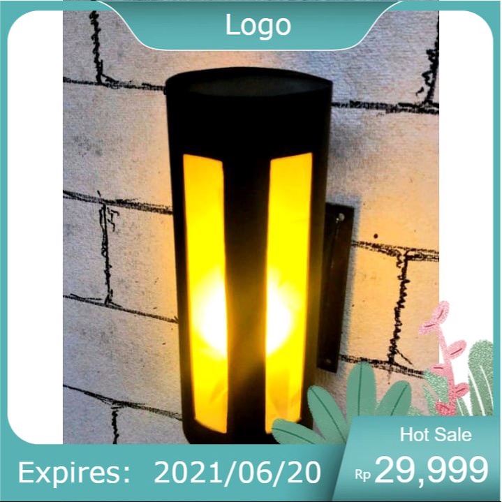 Jual Lampu Hias Dinding Tembok Tempel Pilar Tiang Rumah Minimalis Lampu ...