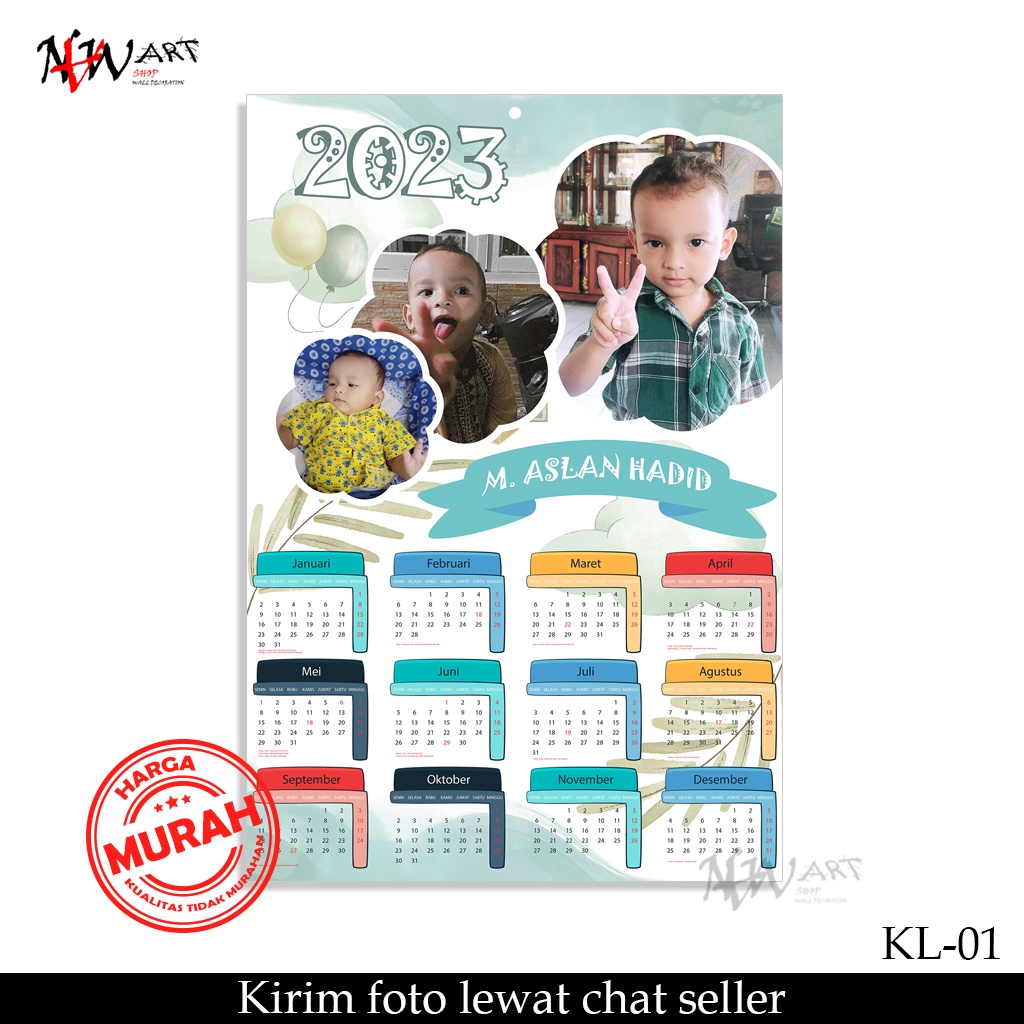 Jual CETAK KALENDER FOTO CUSTOM DINDING GANTUNG TEMA SUKA SUKA BISA ...