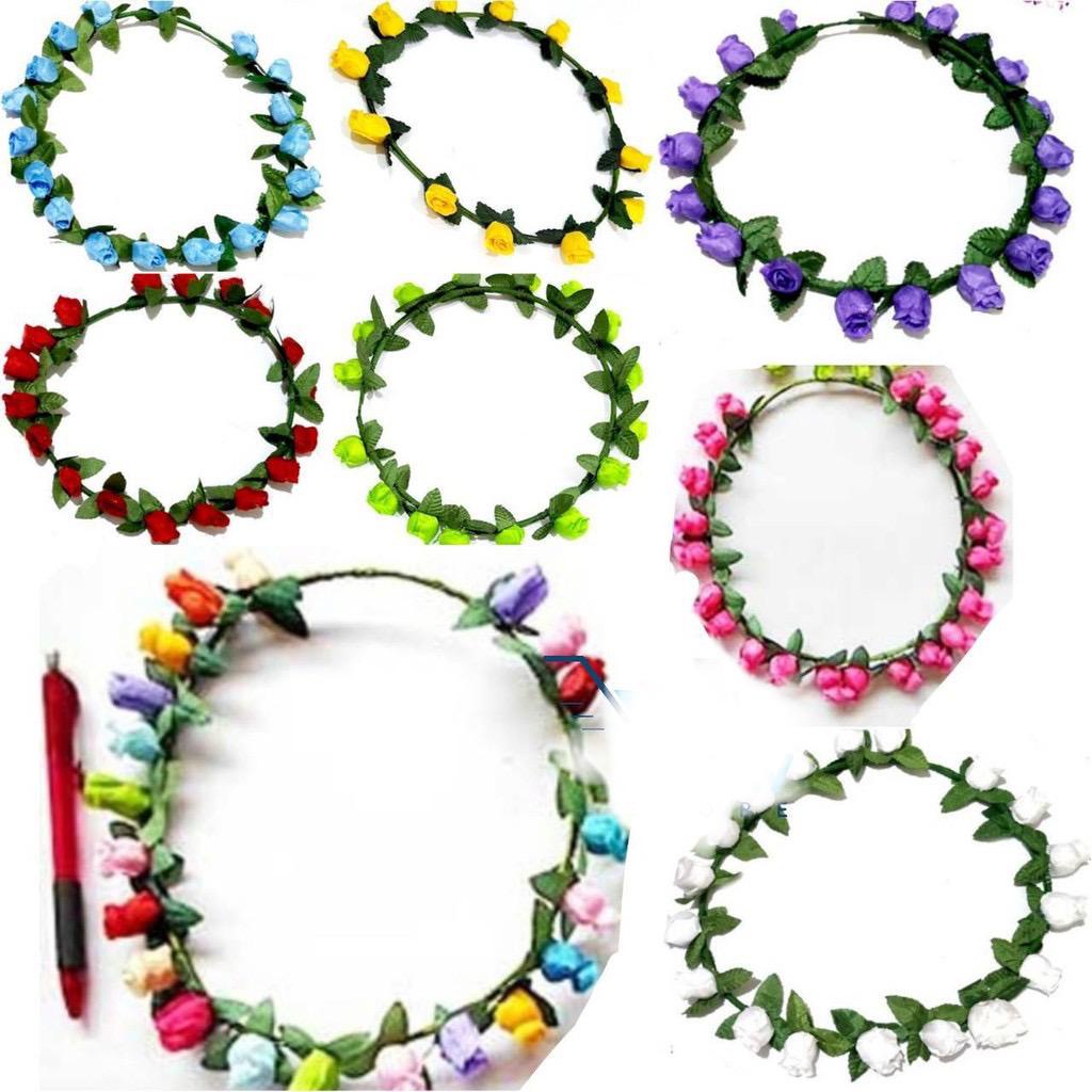 Jual BANDANA FLOWER CROWN / BANDO MAHKOTA BUNGA FLOWER CROWN LINGKAR ...