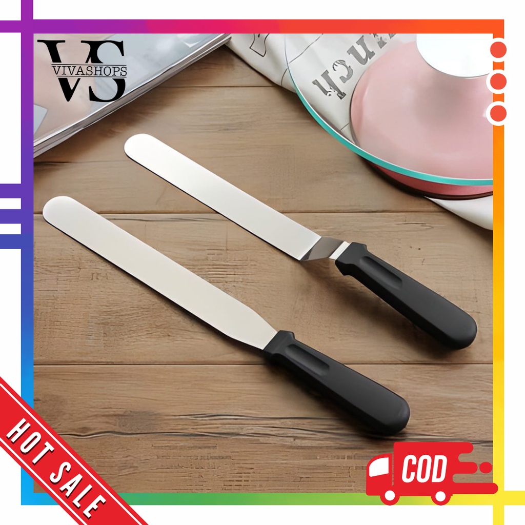 Jual Spatula Butter Cream/ Butter Cream Knife / Pisau Kue Perata Cream ...
