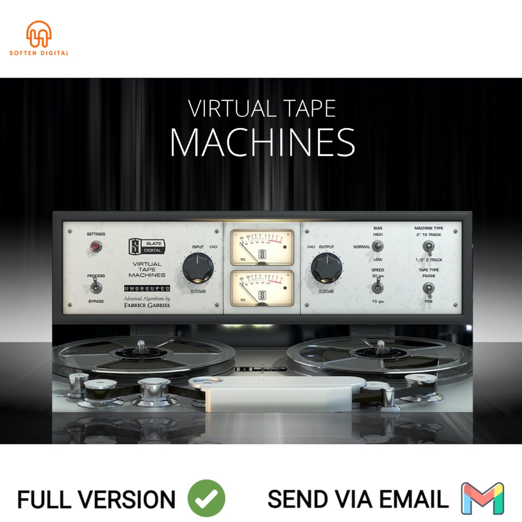 Jual Slate Digital Virtual Tape Machines VTM - VST Plugin designed to produce the saturation big ...