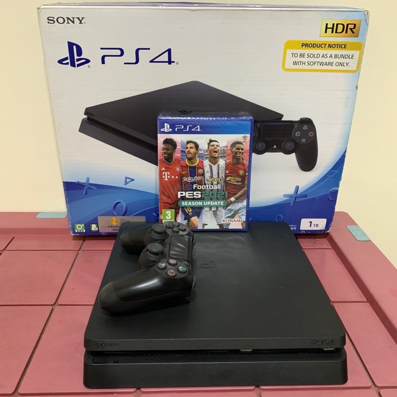 Jual PS4 Slim 1Tb Original Dapat Kaset Pes 2021 Ori Asli Sony ...