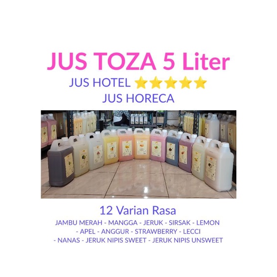 Jual Jus TOZA 5 Liter Aneka Rasa | Shopee Indonesia