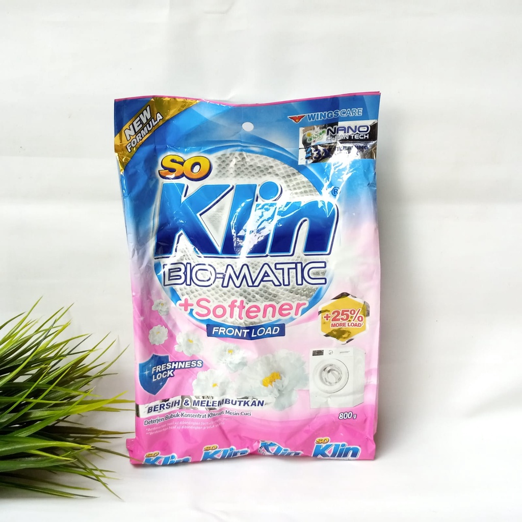 Jual So Klin Bio Matic 800GR (Mesin Cuci bukaan depan/atas, Top Load ...