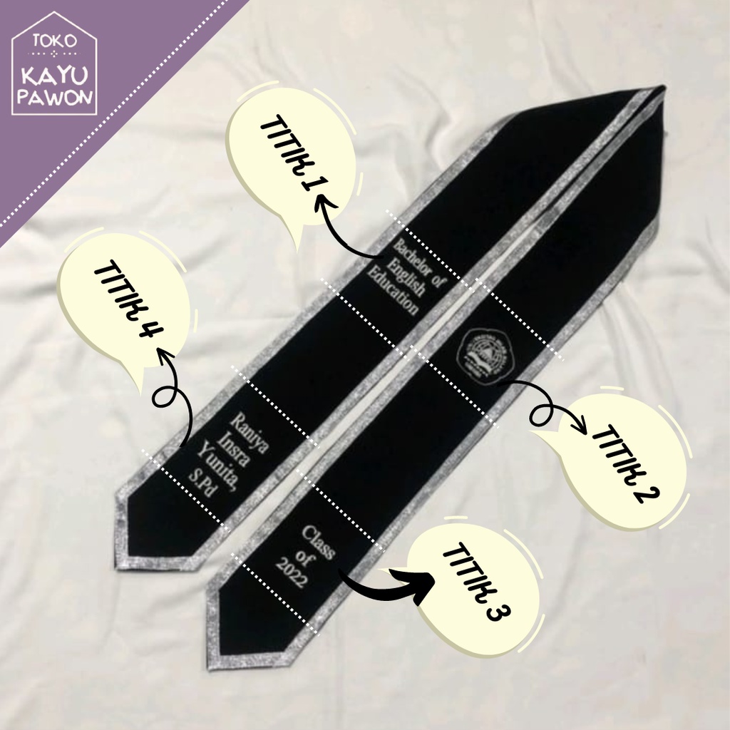 Jual [SEHARI JADI] SELEMPANG WISUDA LEHER/SELEMPANG WISUDA KALUNG BAHAN ...