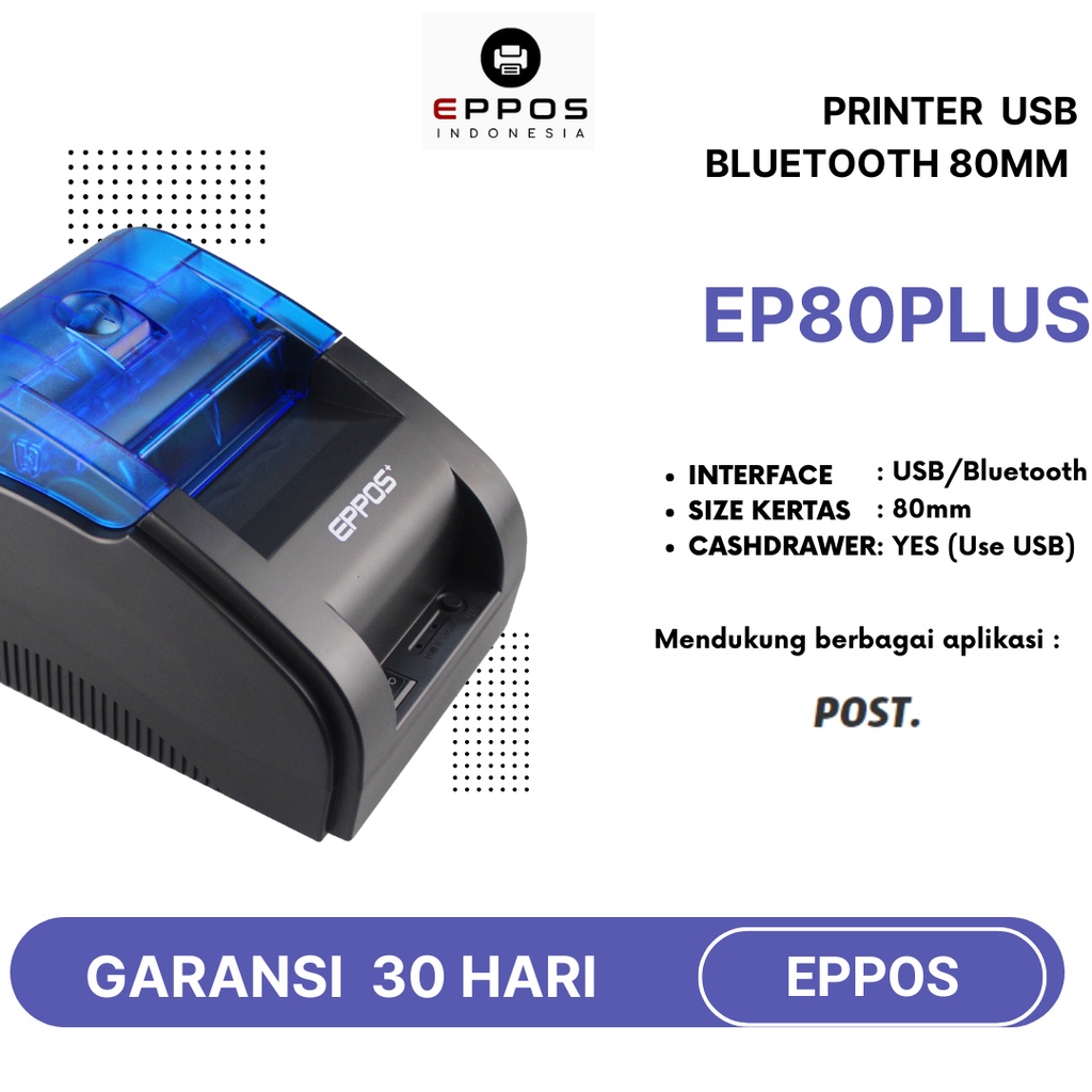 Jual EPPOS Printer Thermal PLUS 80mm USB BLUETOOTH EP80PLUS | Shopee ...