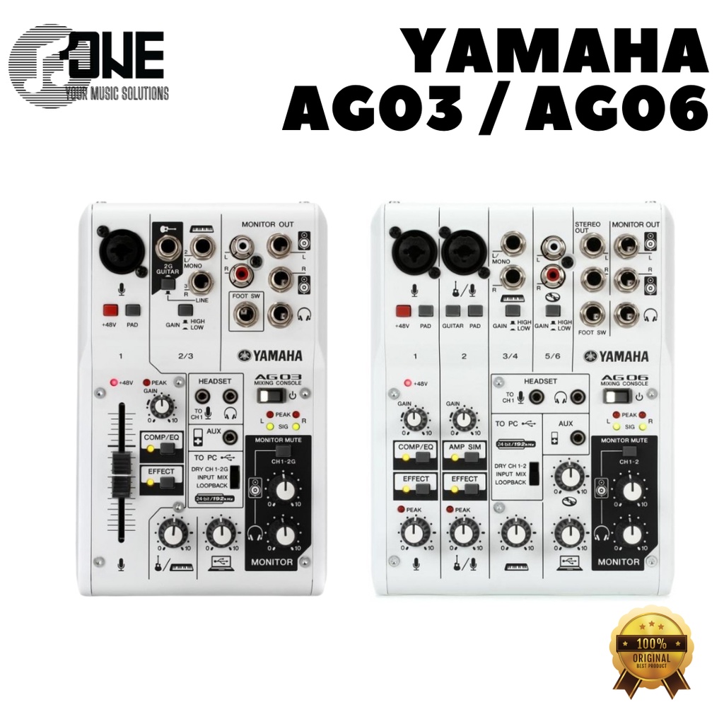 Jual Yamaha AG03 AG06 AG 03 06 Audio Interface Mixer Soundcard Original | Shopee Indonesia