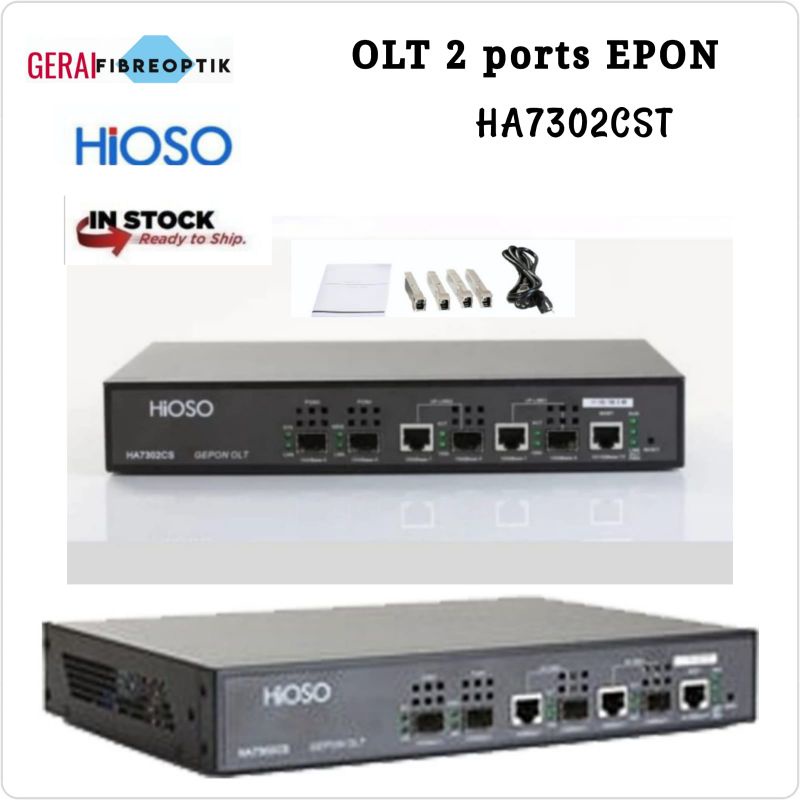 Jual Hioso HA7302CST 2 PORT EPON OLT SFP PX20++9db FTTH ISP | Shopee ...