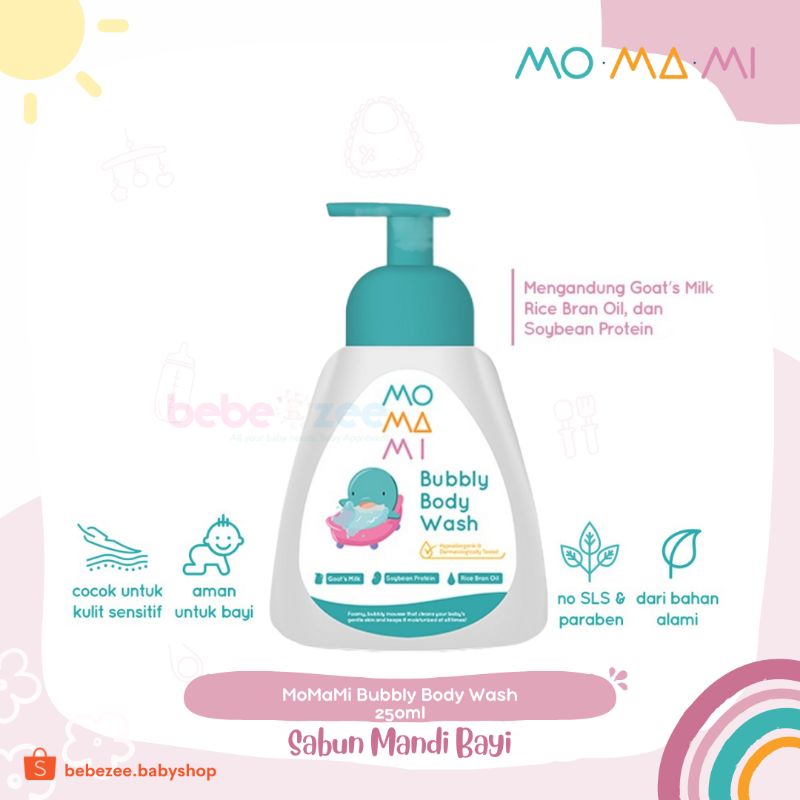 Jual Momami Baby Bubbly Body Wash - Sabun Mandi Bayi (250 mL) | Shopee ...