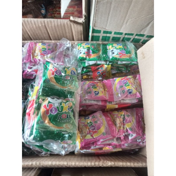 Jual permen gulung youka rol isi 20 bungkus | Shopee Indonesia