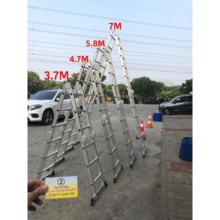 Jual Tangga Multipurpose 4.7 Meter Tangga Lipat Tangga Alumunium AMG ...