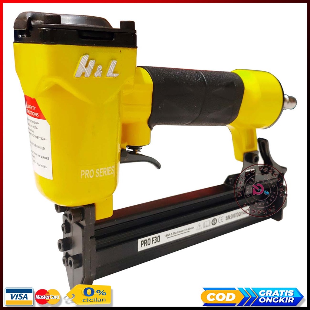 Jual Air Nailer H&L PRO F30 | Mesin Paku Tembak Model Lurus ( I ) | Staples Angin Kompressor ...