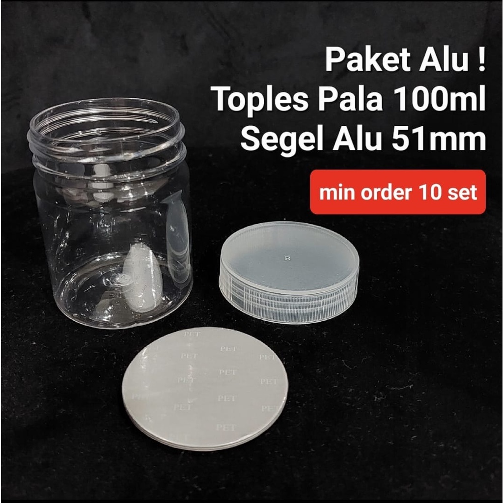 Jual Paket Alu / Sumpal Plastik Toples PALA 100ml | Shopee Indonesia