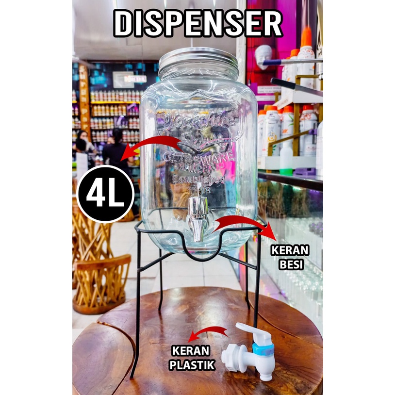 Jual Dispenser Absolut/Tempat Alcohol/Praktis/Tempat Minuman Kaca ...
