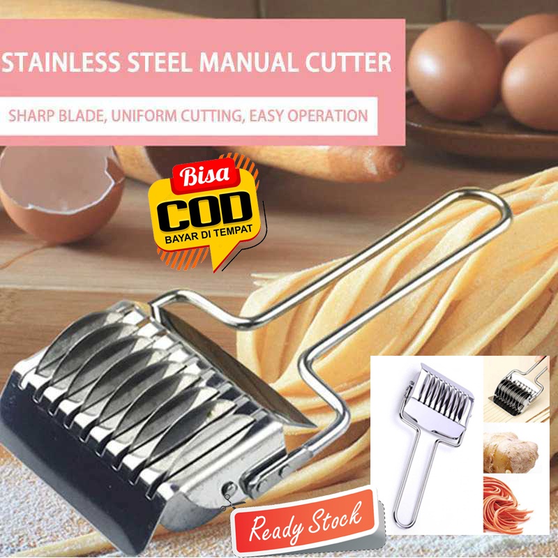 Jual Roller Pemotong Adonan Mie Buah Sayur Praktis Rolling Noodles ...