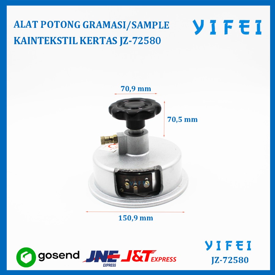 Jual ALAT POTONG GRAMASI/SAMPLE KAIN TEKSTIL KERTAS GSM CUTTER YIFEI ...