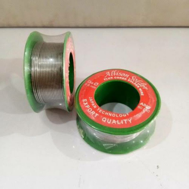 Jual 1 roll timah Solder 0.8mm Flux cored solder panjang 10m | Shopee ...