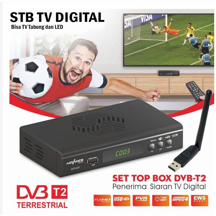 Jual Set Top Box Tv Digital Gotama DVB T2 / set top box dvb t2 / set ...