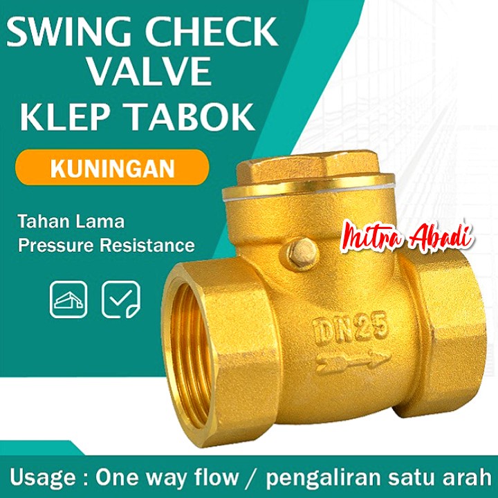 Jual Swing Check Valve Kuningan / Klep Tabok | Shopee Indonesia Jual Swing Check Valve Kuningan / Klep Tabok | Shopee Indonesia