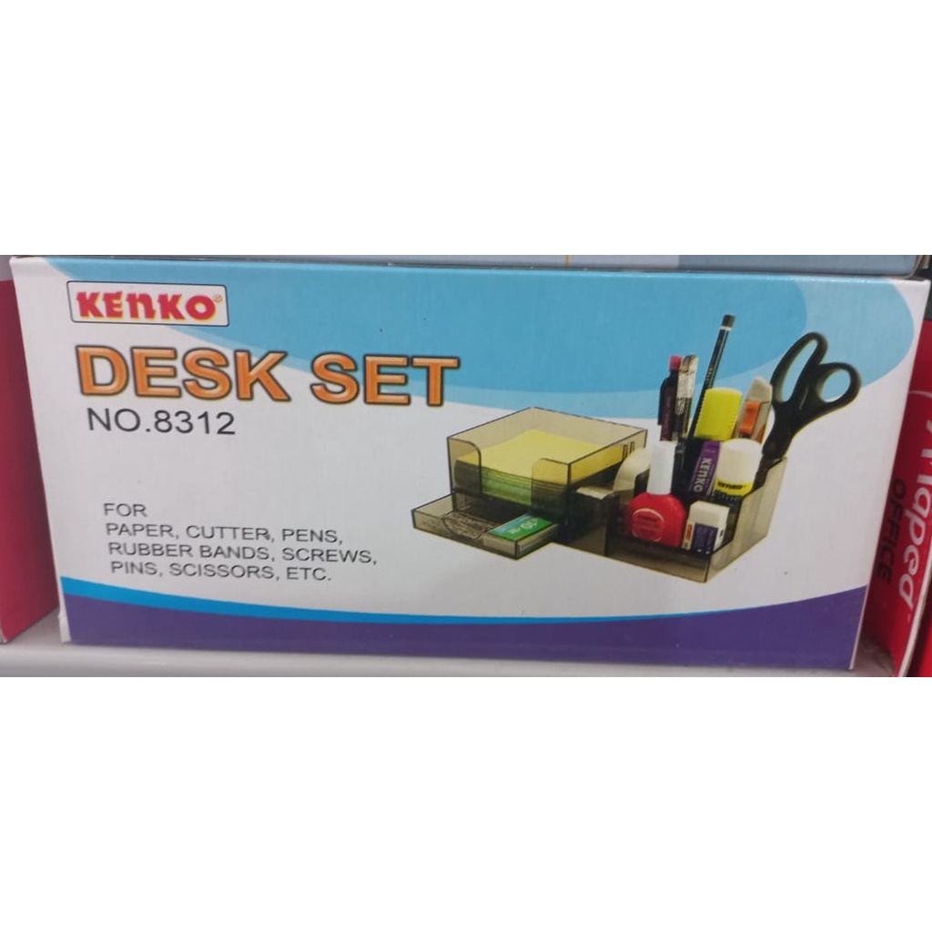 Jual KENKO - DESK ORGANIZER / PEN STAND / TEMPAT PENA K-8312 | Shopee ...