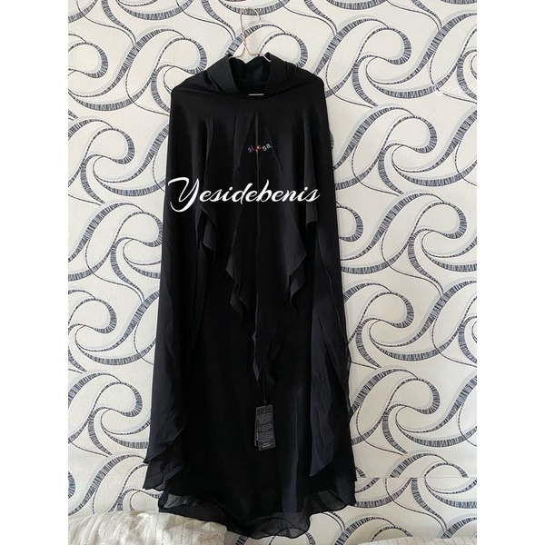 Jual new khimar sisesa sumaya black | Shopee Indonesia