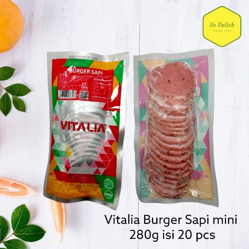 Jual Daging burger sapi mini vitalia isi 20pcs | Shopee Indonesia