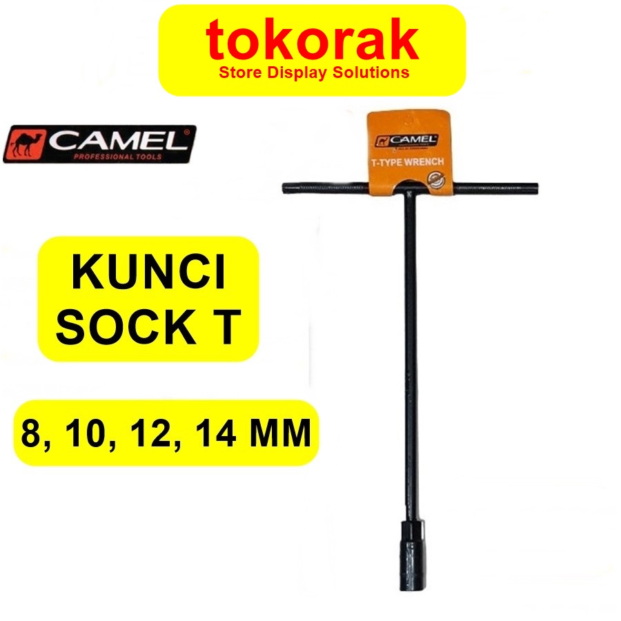 Jual KUNCI SOK T 8 10 12 14 MM CAMEL KUNCI SOCK T - KUNCI T - T SHOCK | Shopee Indonesia