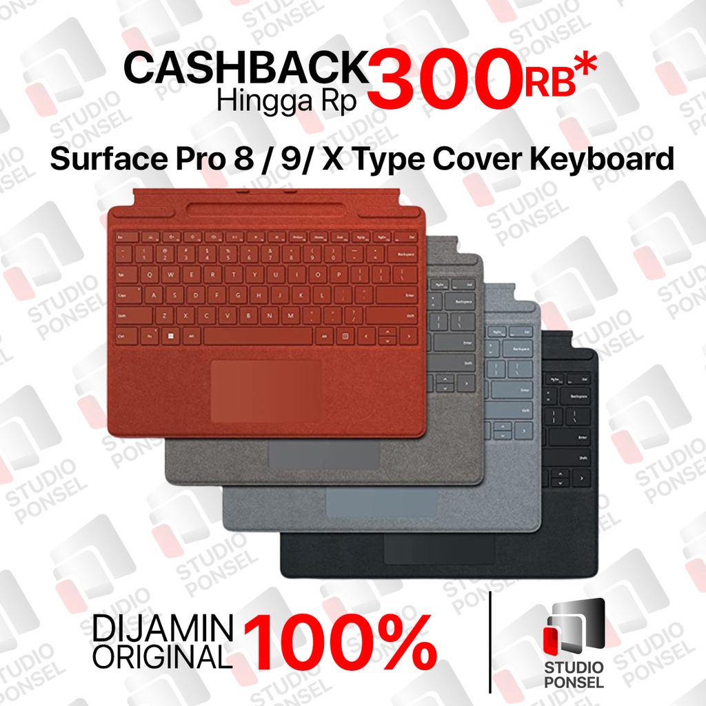 Jual Microsoft Keyboard Type Cover for Surface Pro 8 / 9 / X Signature ...