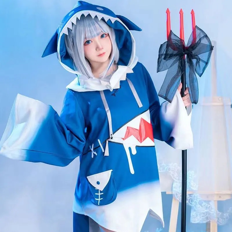 Jual 【MPID】Ready Stock VTuber Hololive Gawr Gura Cosplay Costume ENG ...