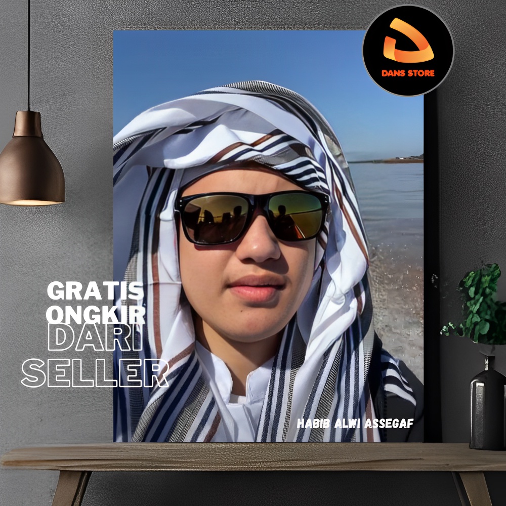 Jual Poster Habib Alwi Assegaf Raden Kian Santang Hiasan Dinding Papan ...
