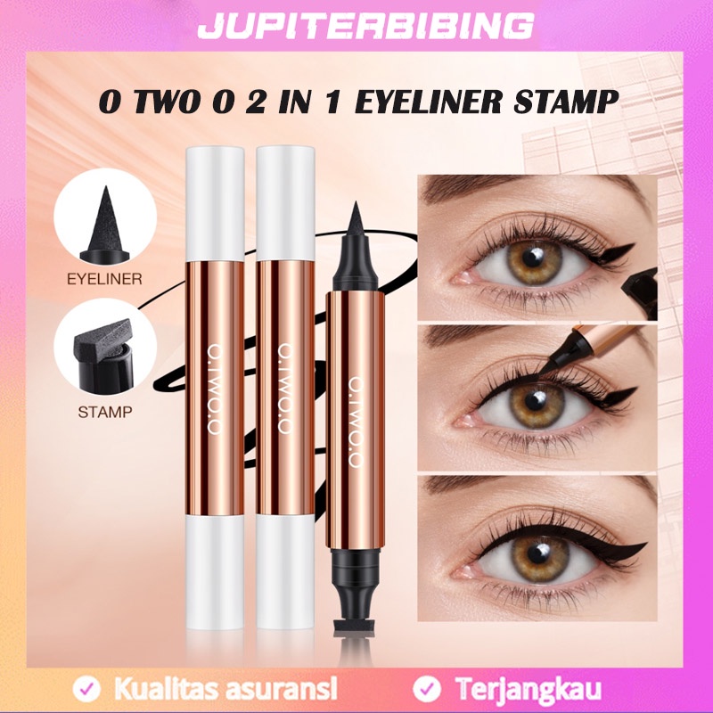 Jual Eyeliner Stamp O TWO O 2 In 1 Eyeliner Stamp Waterproof Wing ...