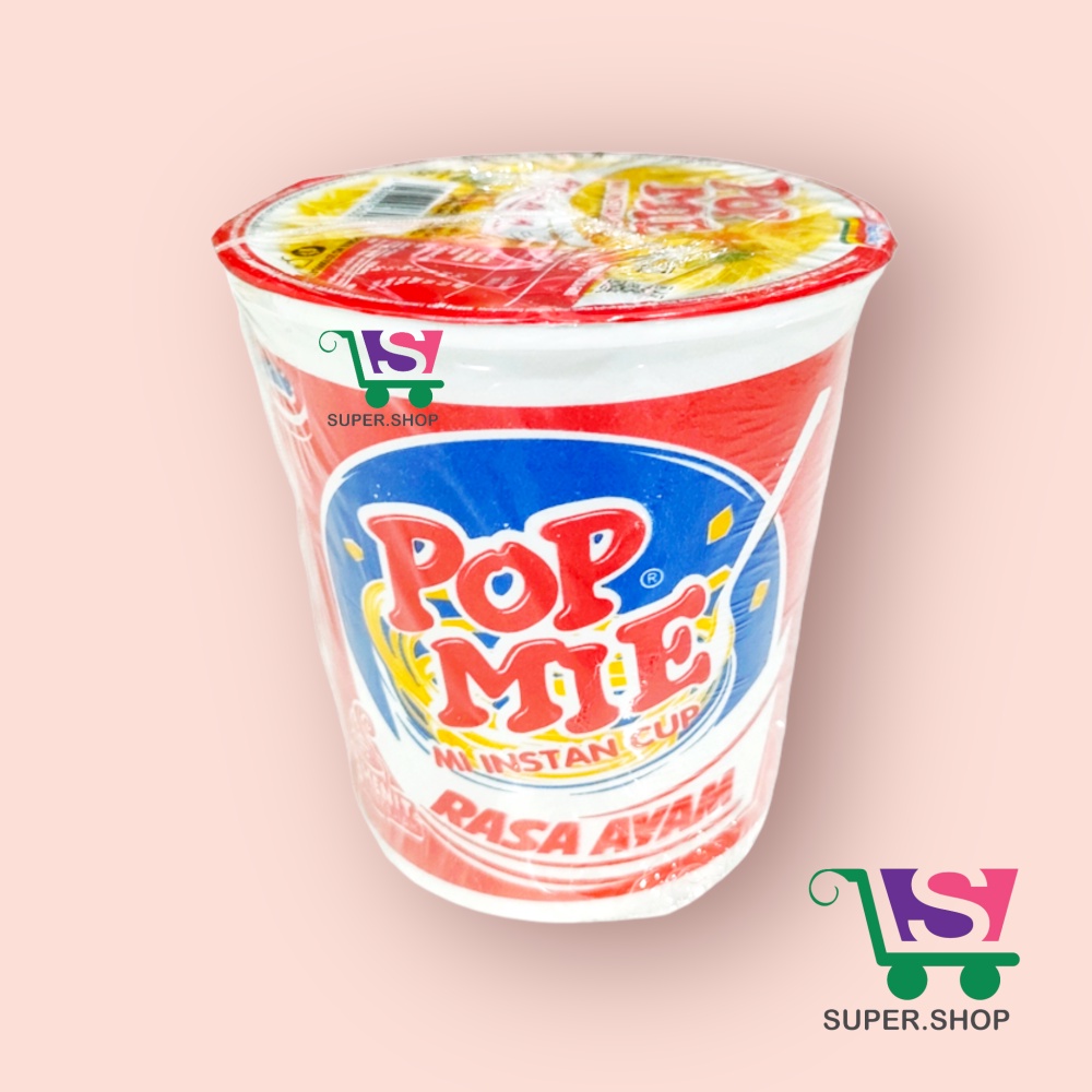 Jual Pop Mie Mi Instan Cup Ayam / Baso Sapi / Goreng / Dower / Gledeek ...