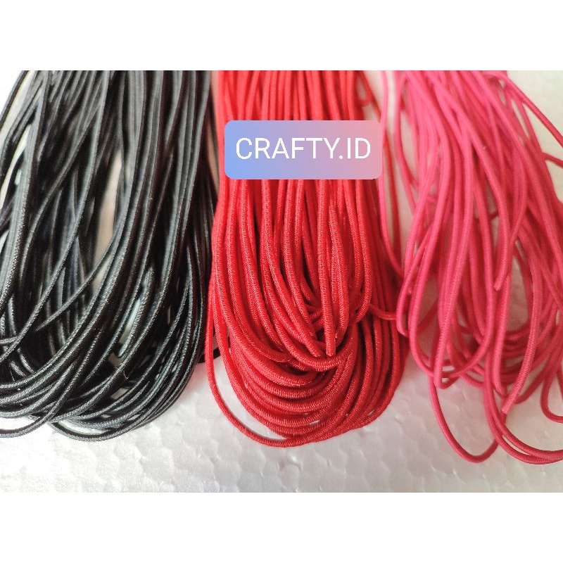 Jual 1 METER - TALI ELASTIS / TALI KANCING SENGKELIT | Shopee Indonesia