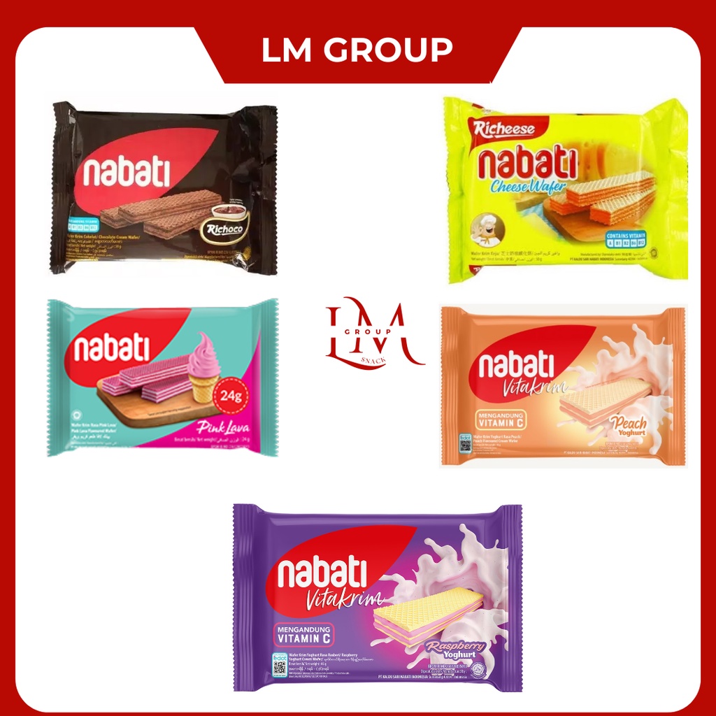 Jual [10 PCS] Nabati Wafer 2000 Rasa Cokelat/Keju/Pink Lava/Raspberry ...