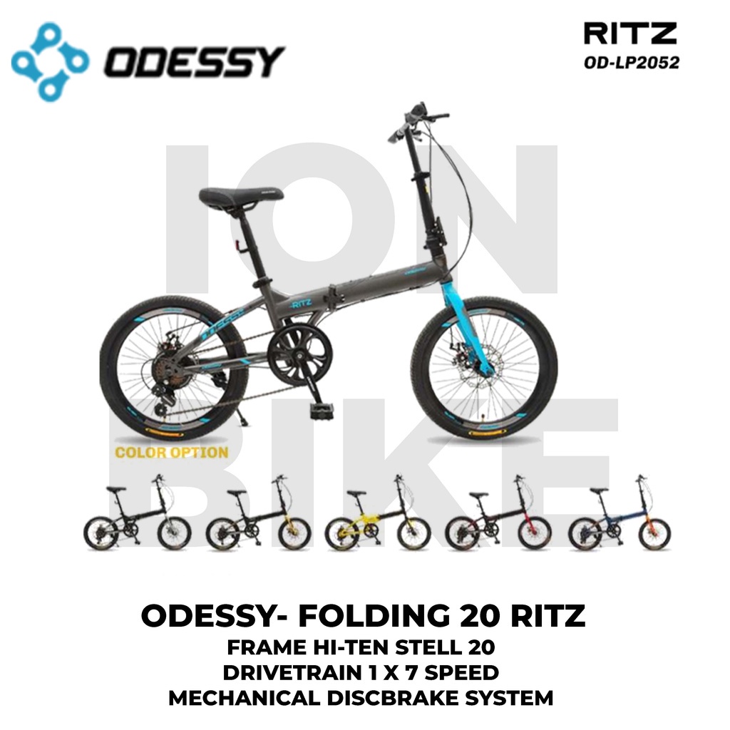 Jual Sepeda Lipat 20 Odessy Ritz Terbaru OD Bagasi Carrier Pannier Seli ...
