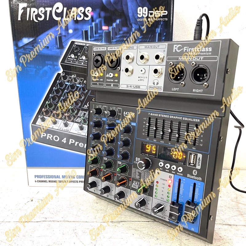 Jual Mixer Audio Firstclass Pro4 Premium Digital Mixing Bluetooth Mp3 ...