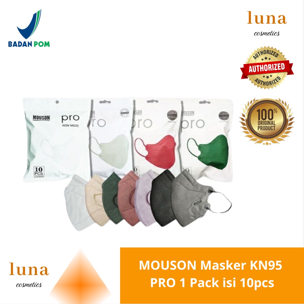 Jual MOUSON Masker KN95 PRO 1 Pack isi 10pcs | Shopee Indonesia