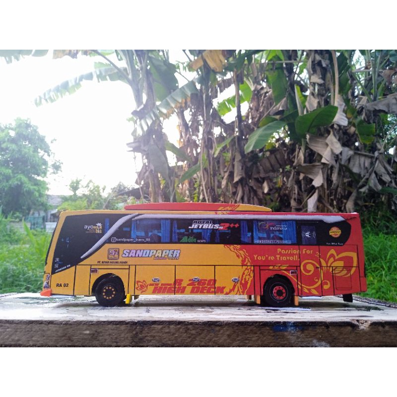 Jual PAPERCRAFT BUS SANDPAPER "JAN ETES" | Shopee Indonesia