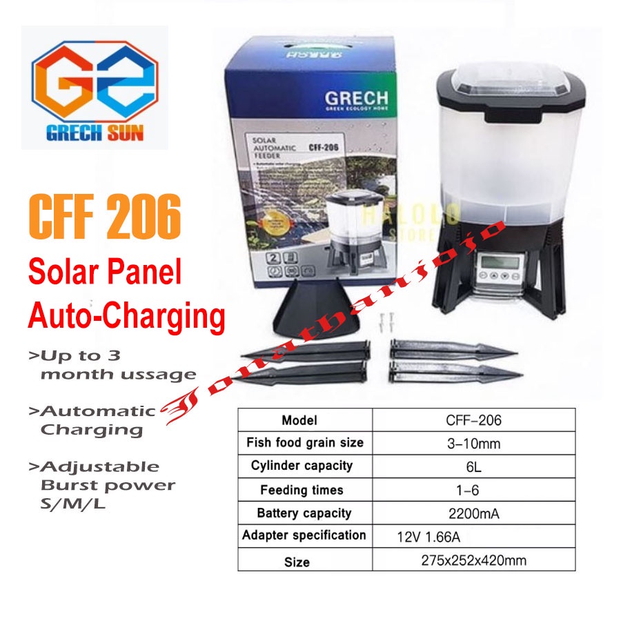 Jual GRECH SUNSUN CFF 206 Solar Panel Tenaga matahari surya Pond Auto ...