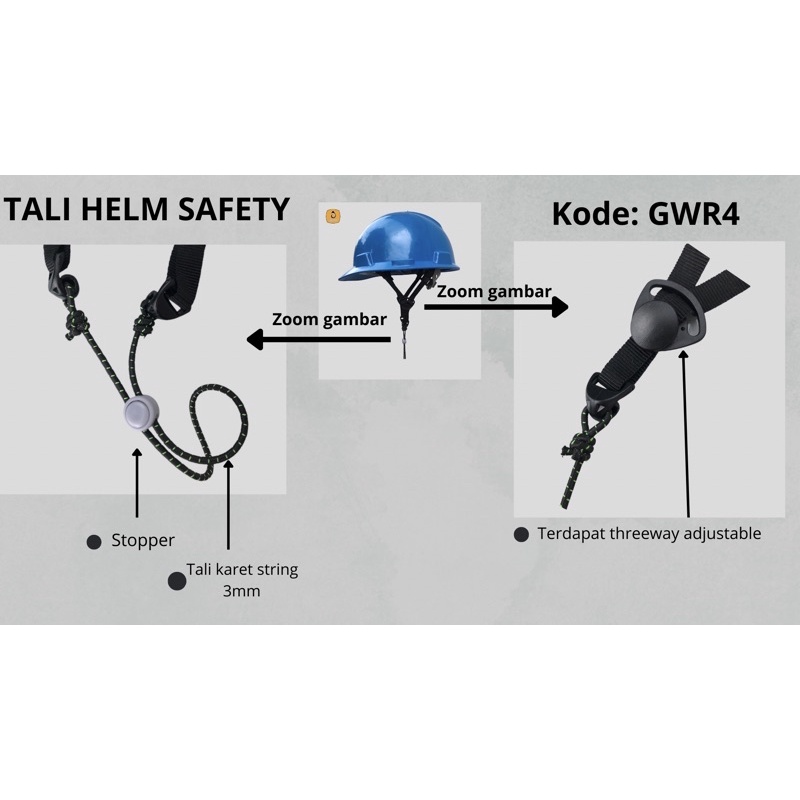 Jual Tali Helm/Tali Dagu/Tali Safety Tipe Y, 4Point | Shopee Indonesia