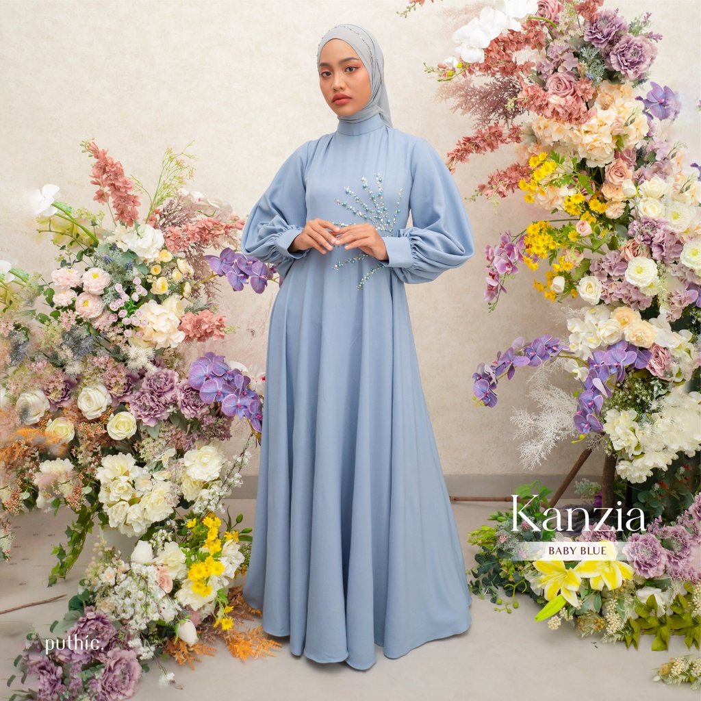 Jual PUTHIC - Kanzia Dress|READY STOCK||GAUN WISUDA AKAD RESEPSI CASUAL ...
