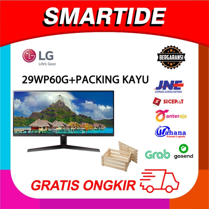 Jual LG 29WP60G-B 29'' FreeSync Monitor+packing kayu pelindung monitor ...