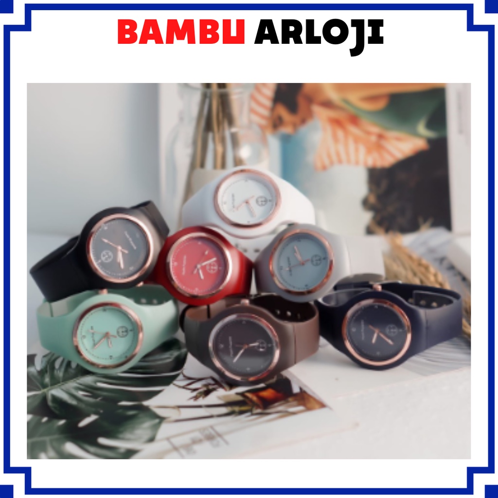 Jual BAJ Jam Tangan Analog Chrono Pria Wanita Rubber Quartz Fashion ...