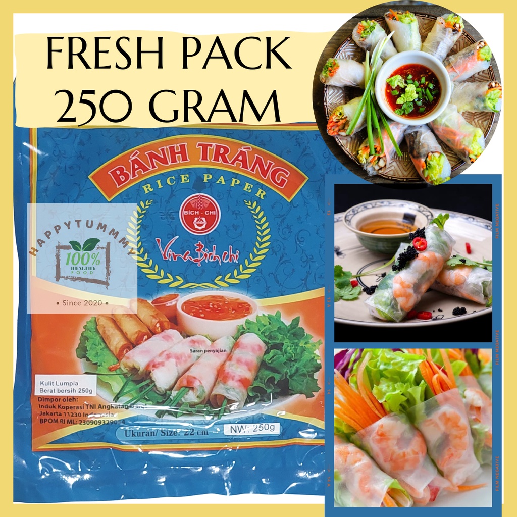 Jual HPT - RICE PAPER 250gr KEMASAN ASLI PABRIK - Kulit Lumpia Vietnam ...