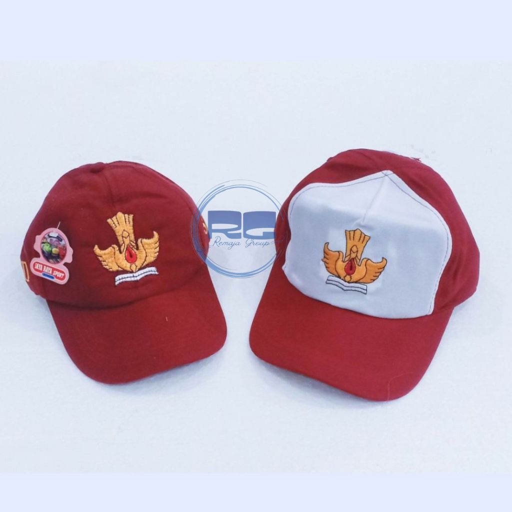 Jual Topi Sekolah SD Bordir Topi SD Merah Putih Topi Sekolah SD Bordir ...
