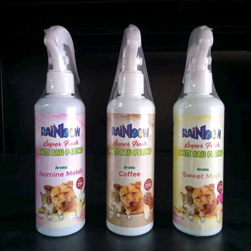 Jual Rainbow super fresh Anti Bau Pesing 250ml | spray penghilang bau ...