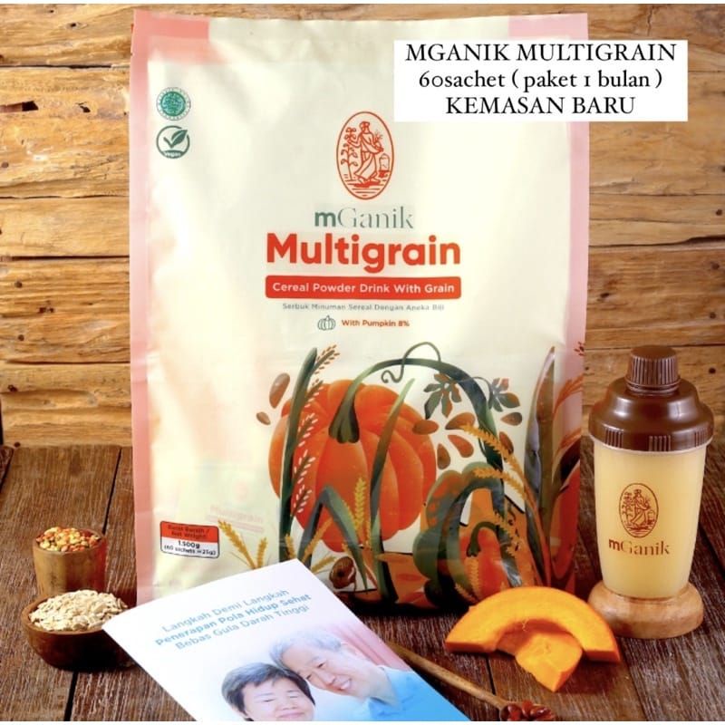 Jual MGANIK MULTIGRAIN 60 SACHET + HADIAH | Shopee Indonesia
