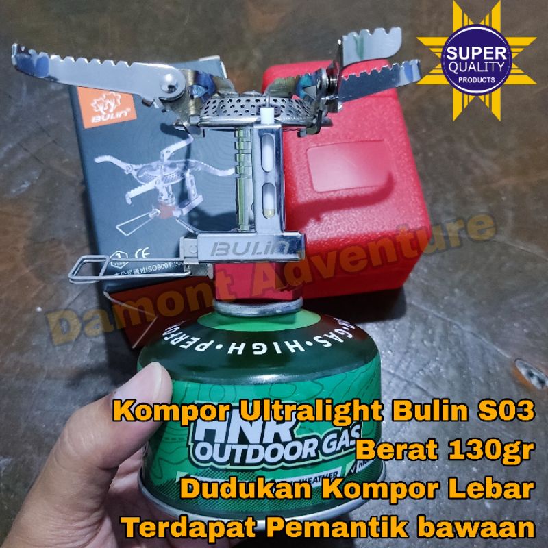 Jual Kompor Ultralight Bulin BL100 S03 Camping Gas Stove Power 3000W | Shopee Indonesia